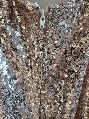 B. Smart | Dresses | B Smart Rose Gold Sequin Slip Dress | Poshmark